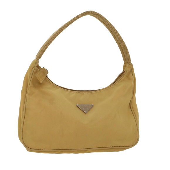 Prada | Bags | Prada Hand Bag Nylon Yellow Auth 4765 | Poshmark